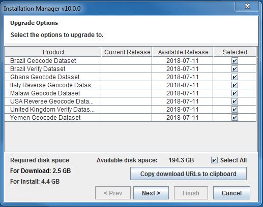 Data installation and update process | Loqate